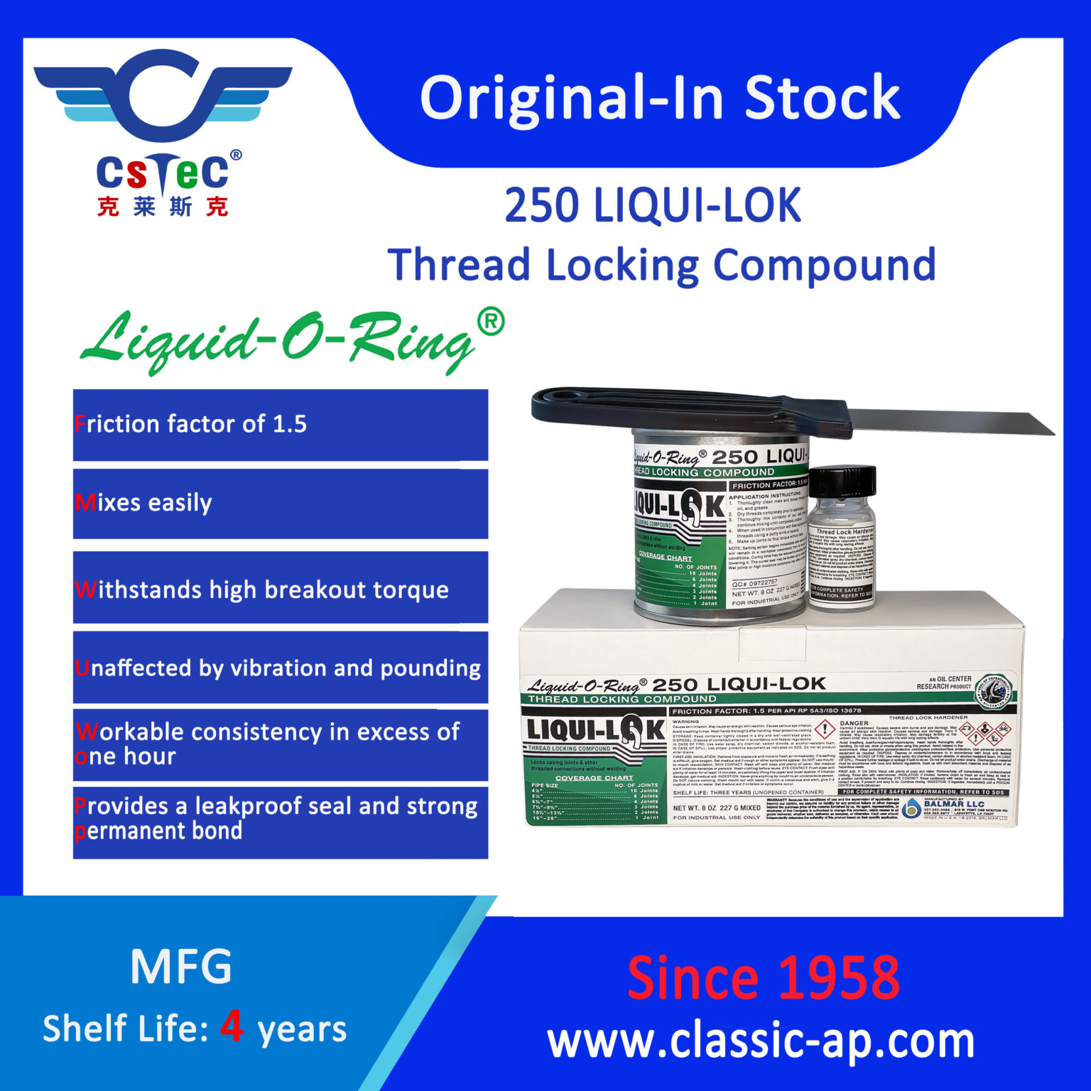 Liquid-O-Ring 250 Liqui-Lok Thread Locking Compound – Classic (Shenzhen ...
