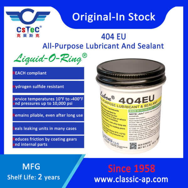 Liquid-O-Ring 404EU All-Purpose Lubricant And Sealant – 克莱斯克(深圳)能源科技有限公司